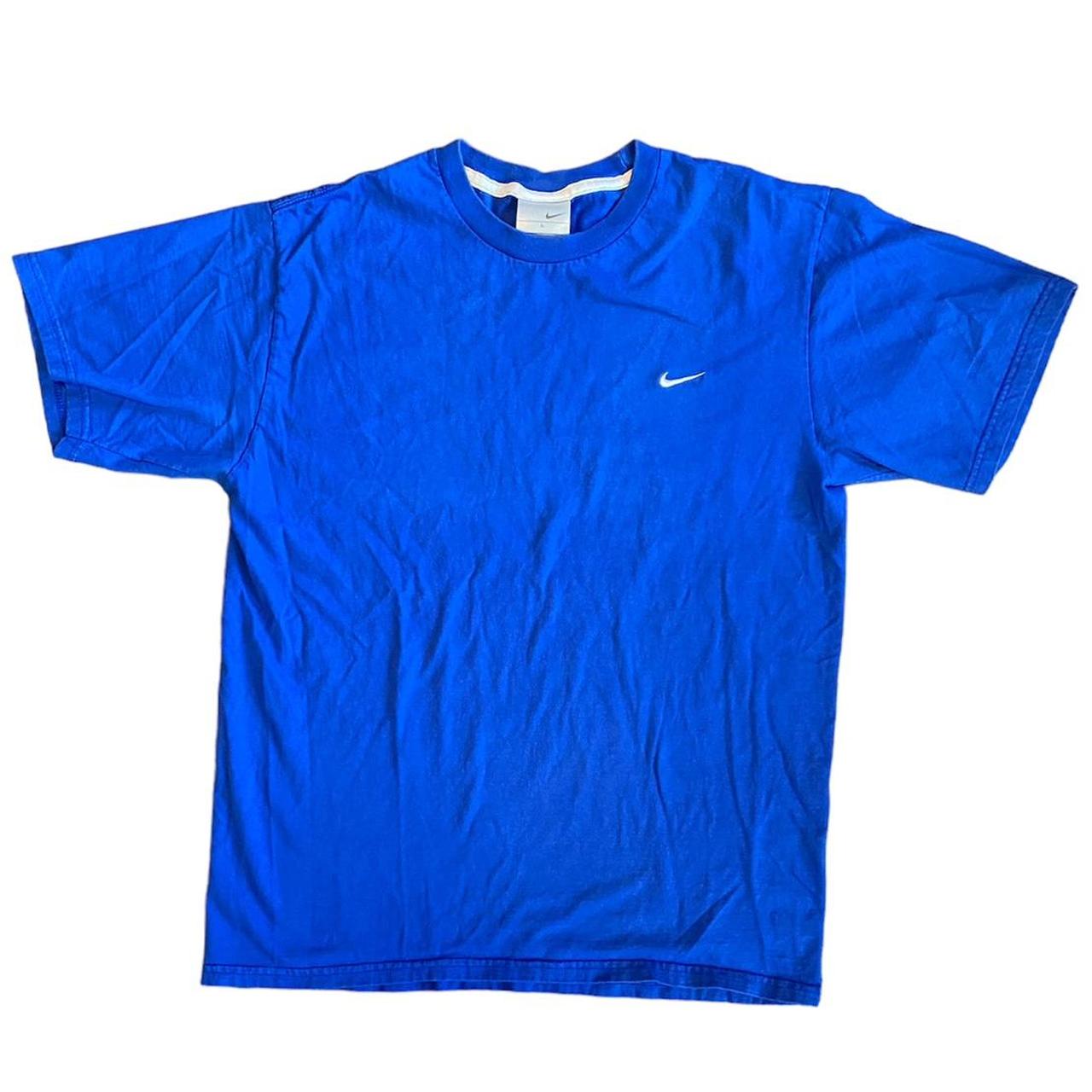 Vintage Y2K Nike Check T Shirt. Embroidered check... - Depop