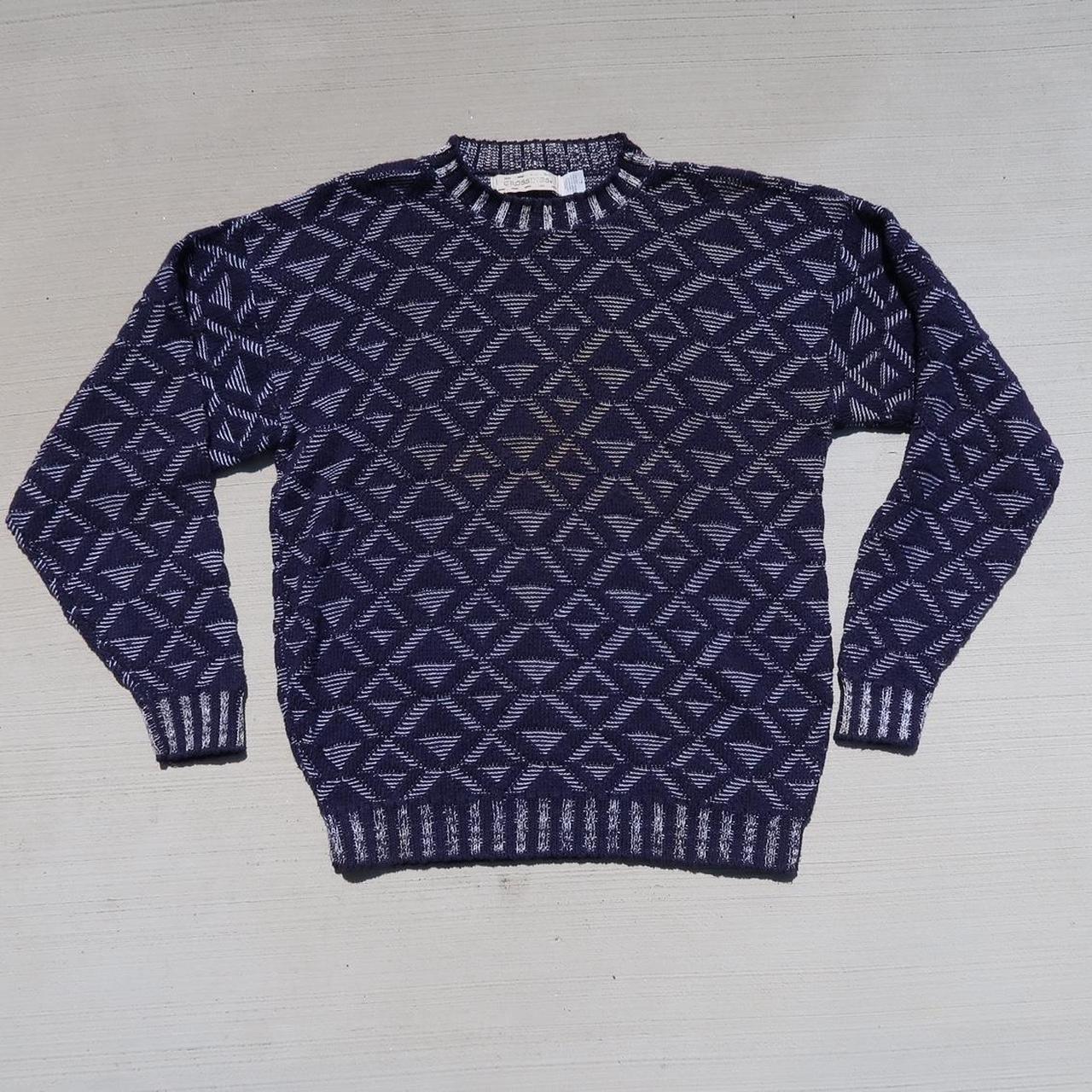 Vintage 90s Knit Crossings Sweater. A bit of... - Depop
