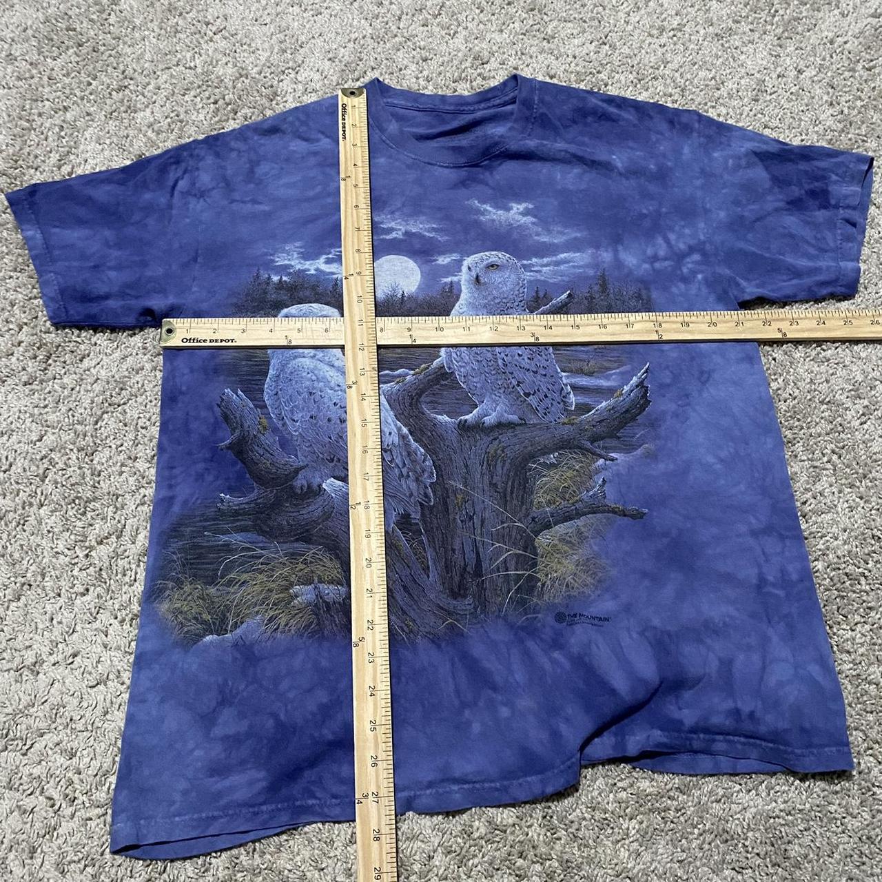 Vintage y2k The Mountain blue owl nature t-shirt - a... - Depop