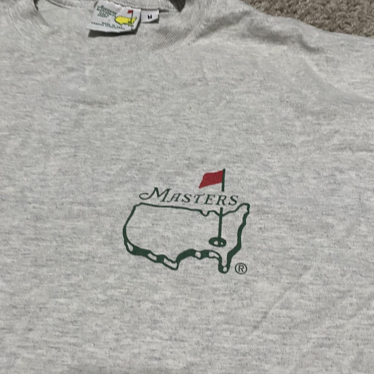 Official Vintage 90s Masters grey and white tee... - Depop