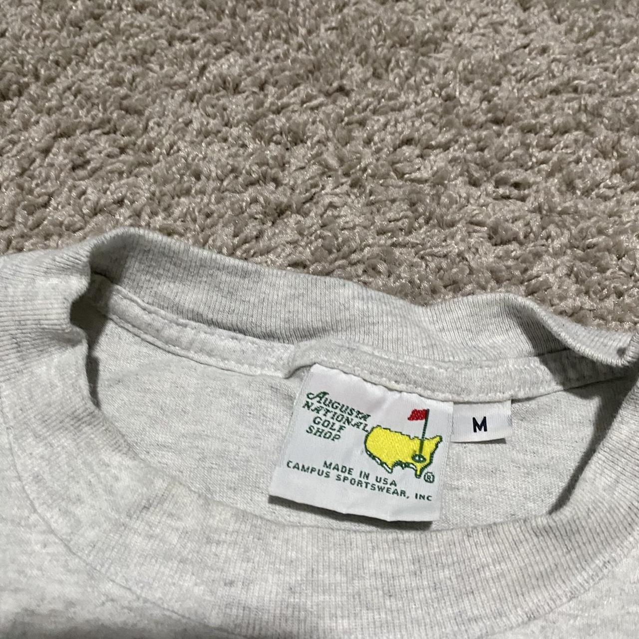 Official Vintage 90s Masters grey and white tee... - Depop