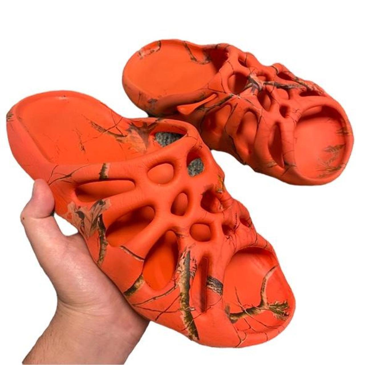Imran Potato Steamed Crab Orange Slide Sneaker Shoe... - Depop