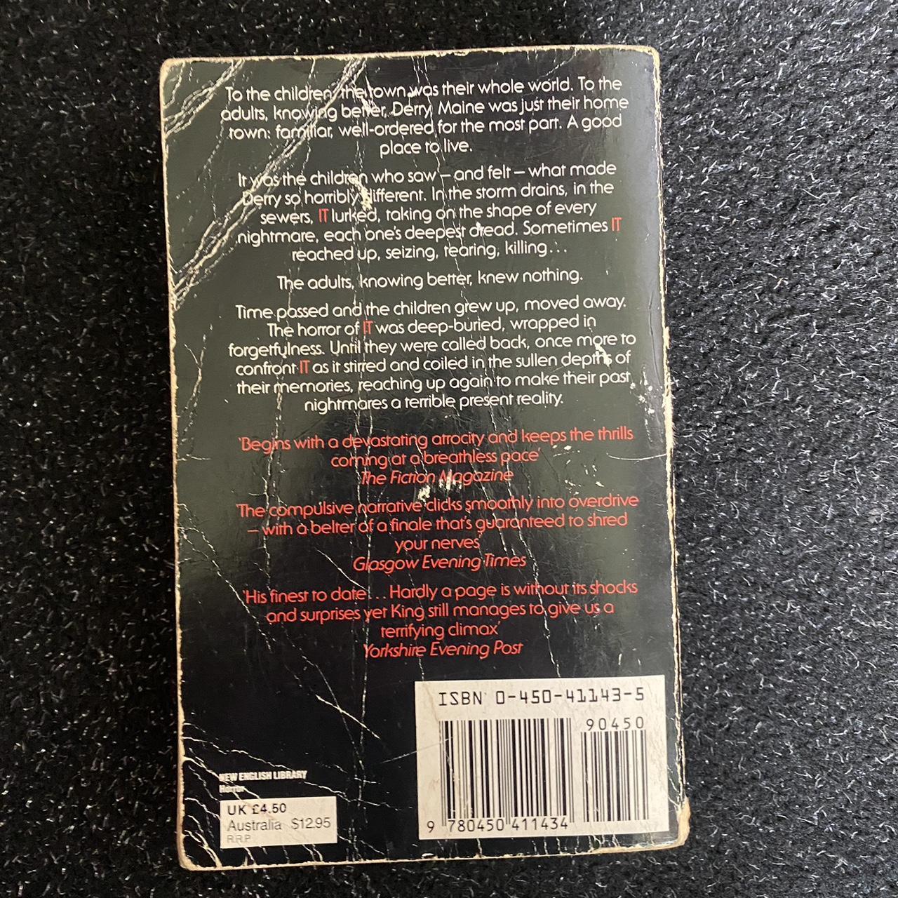 IT by STEPHEN KING 1986 Collectible Cover Art.... | Depop