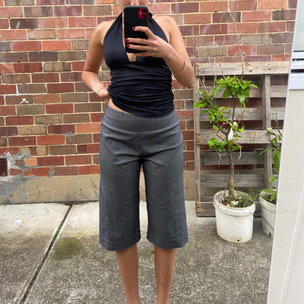 The most stunning grey pull up Capri pants Size... - Depop