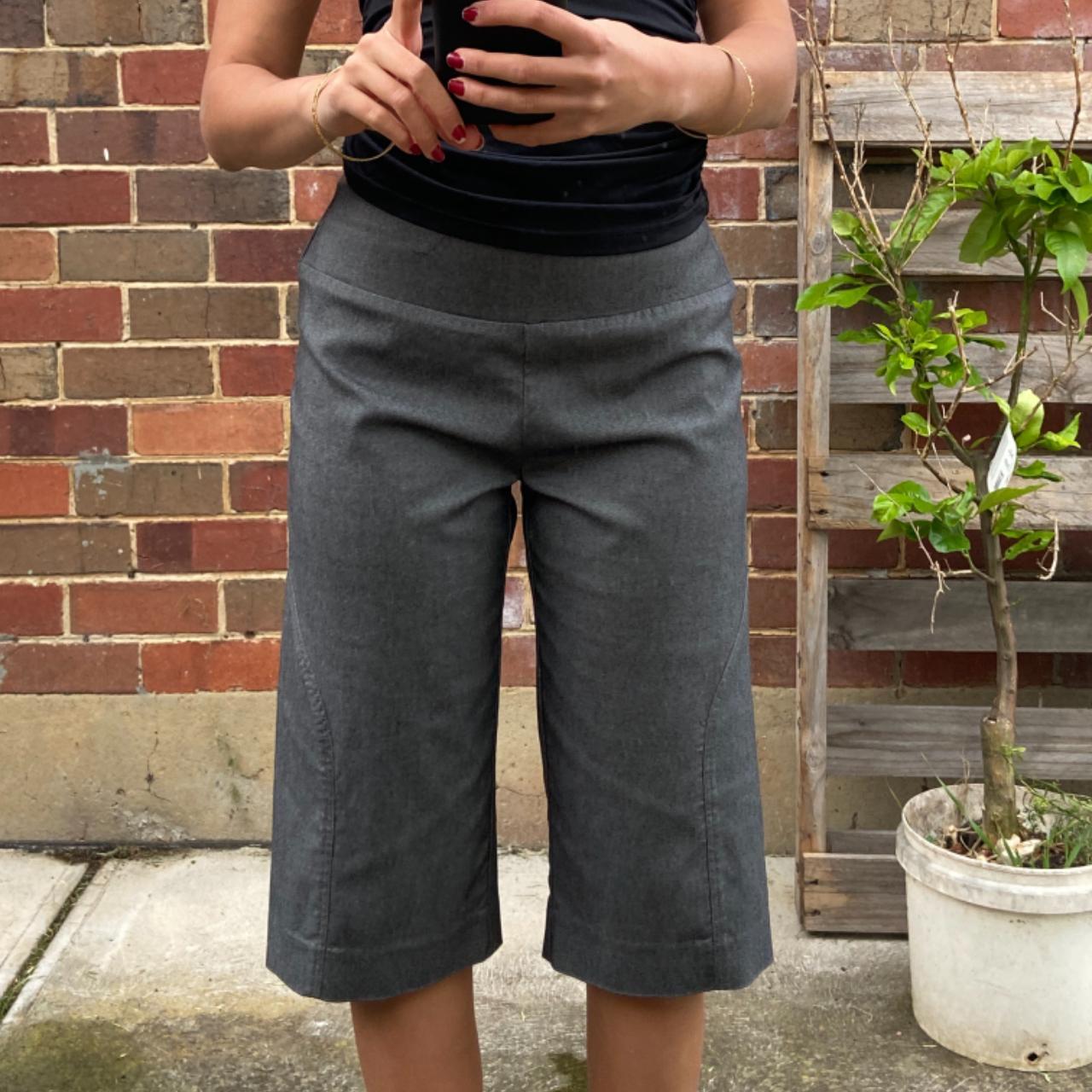 The most stunning grey pull up Capri pants Size... - Depop