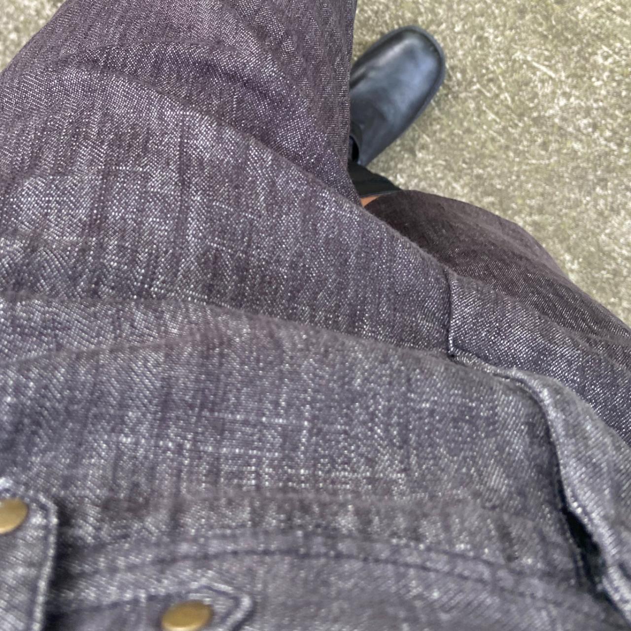 Grey/denim wash Jorts 3/4 pants Suited for a size 8,... - Depop