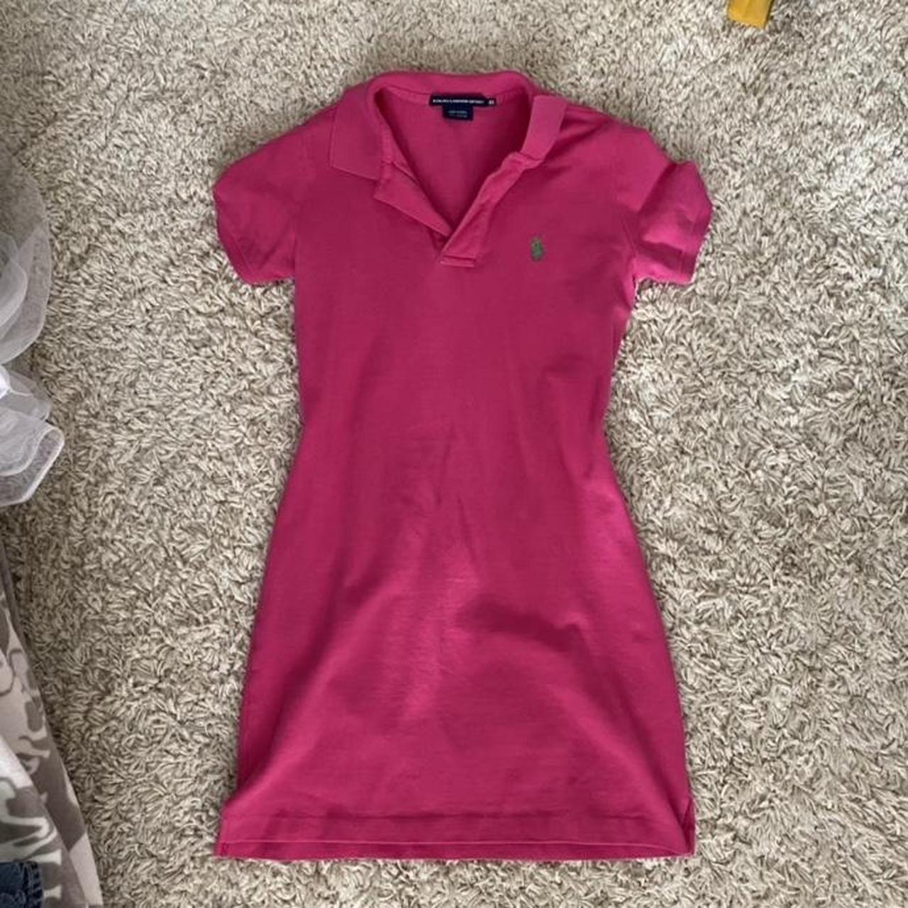Incredible bright pink Ralph Lauren polo dress!!... | Depop