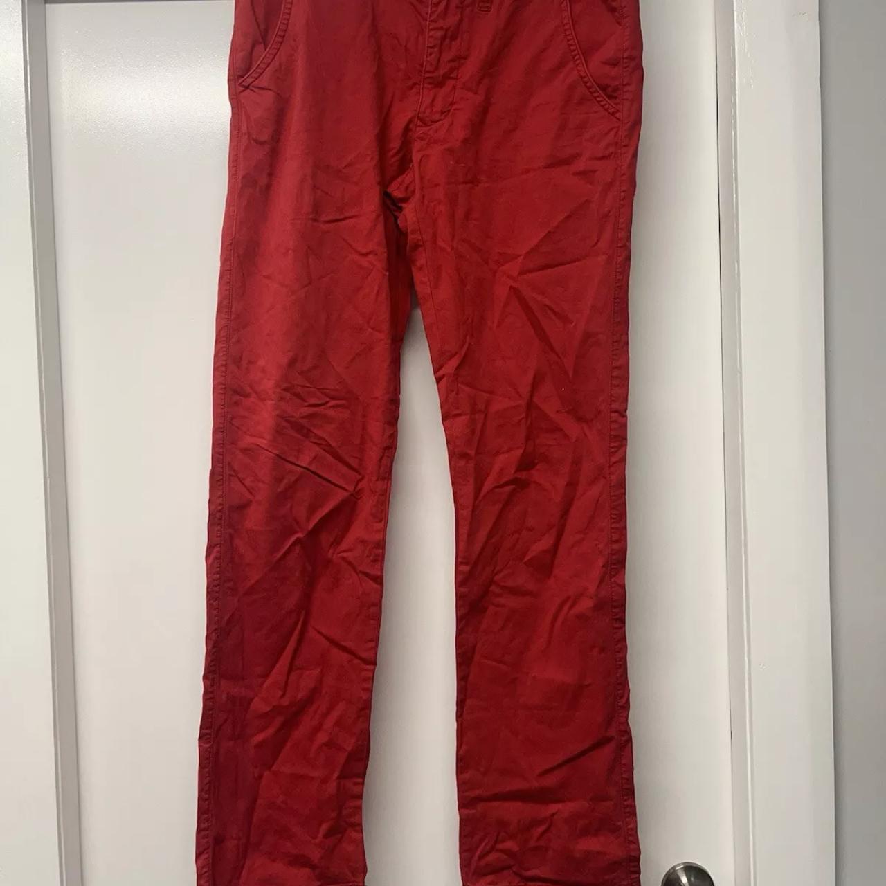 Rm Williams Bush Outfitters Red Straight Leg Pants... | Depop