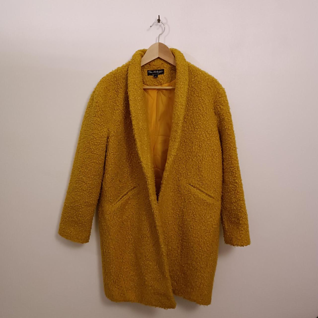 Ochre / mustard yellow coat jacket - Depop