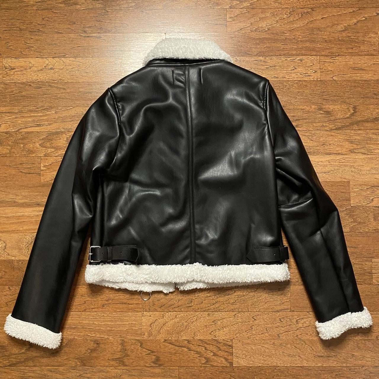 Literally the perfect leather feel jacket for... - Depop