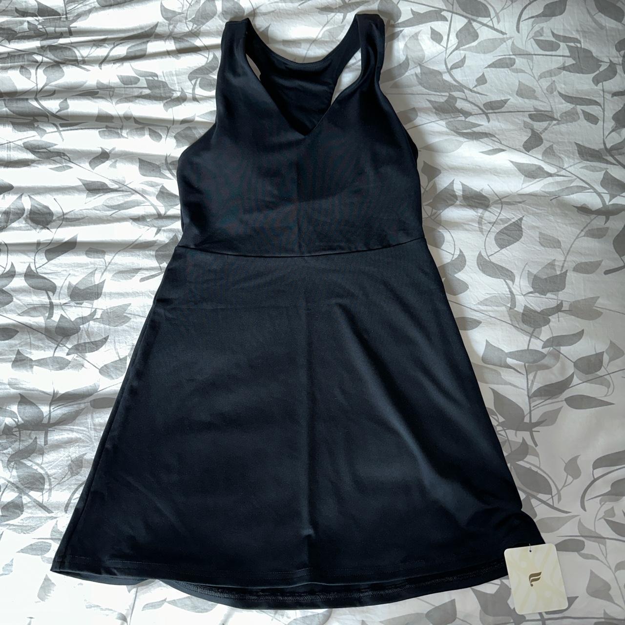 Fabletics Women's Black Dress | Depop