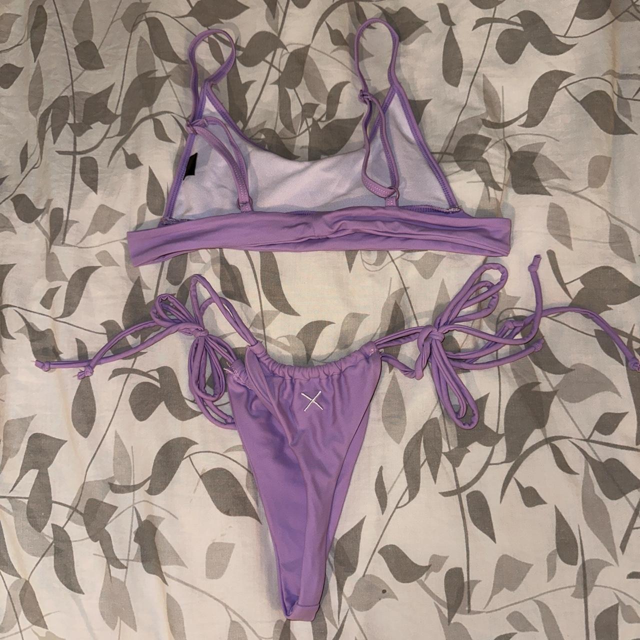 Frankies Bikinis Women's Purple Bikinis-and-tankini-sets | Depop