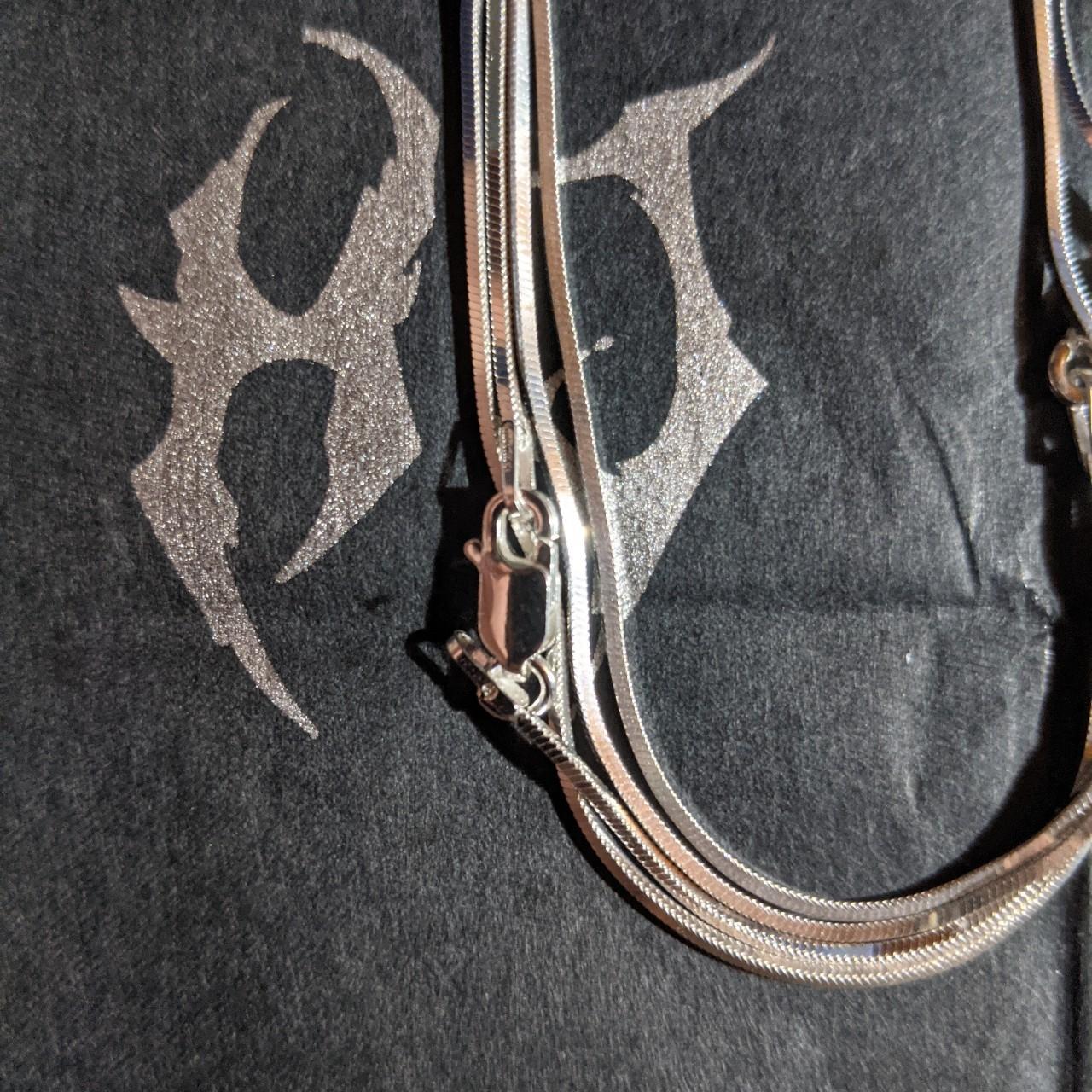 Hard Jewelry Silver Snake Chains 16" 1.5mm Sterling... - Depop