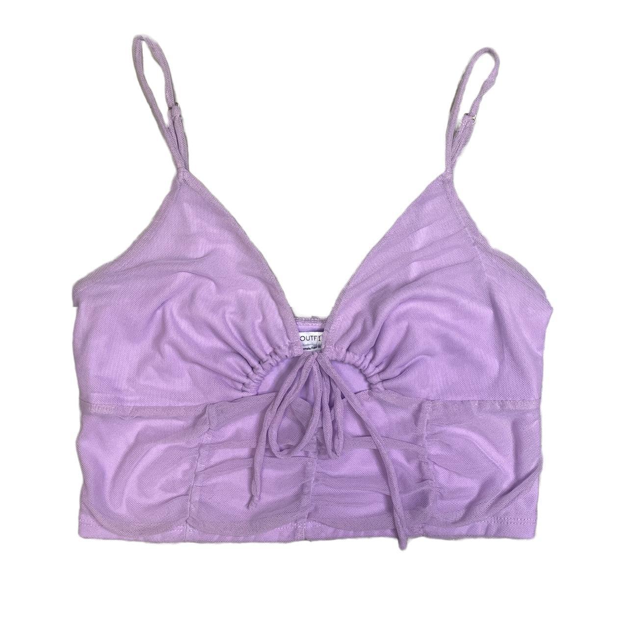 Women's Purple Crop-top | Depop