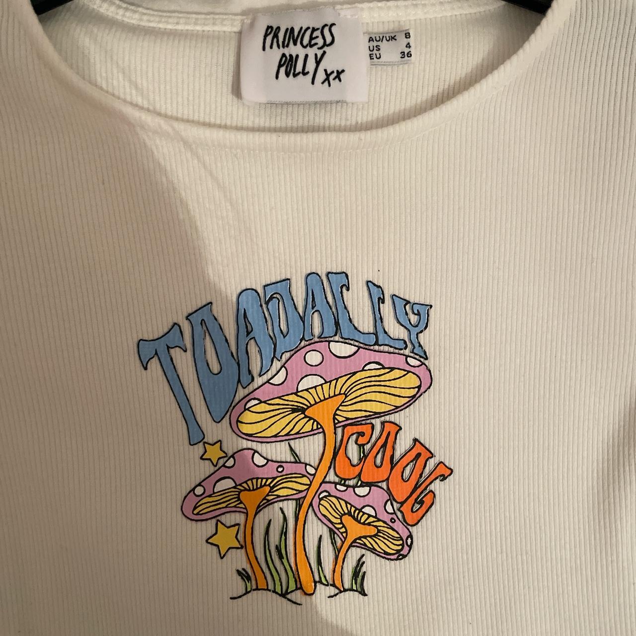 princess polly toadally cool baby tee worn a few... - Depop