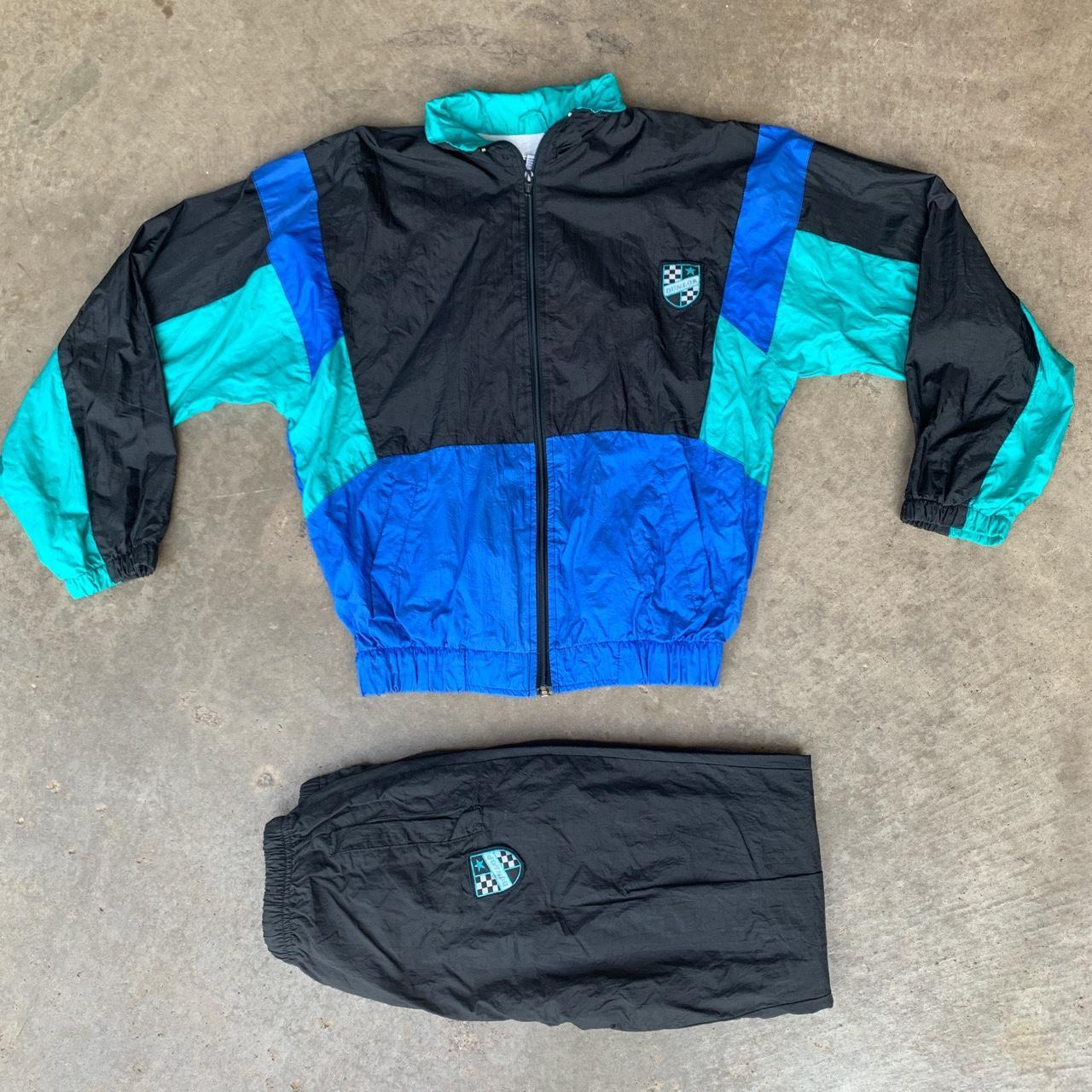 Vintage Dunlop tires racing jumpsuit track suit... - Depop