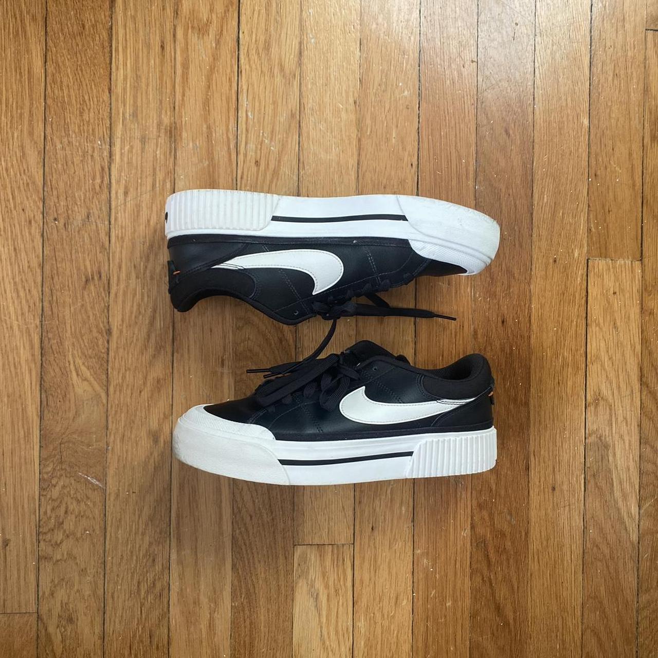 nike platform sneakers! the nike court legacy will... - Depop