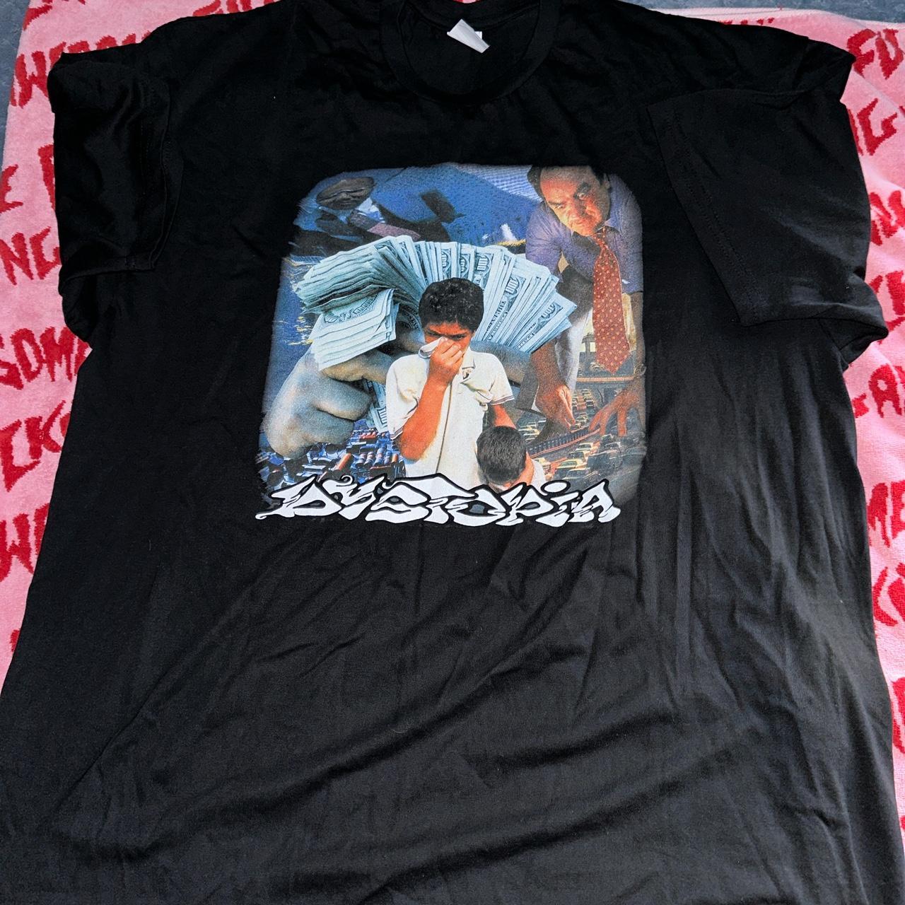 dystopia t shirt backstabber ep graphic in... - Depop