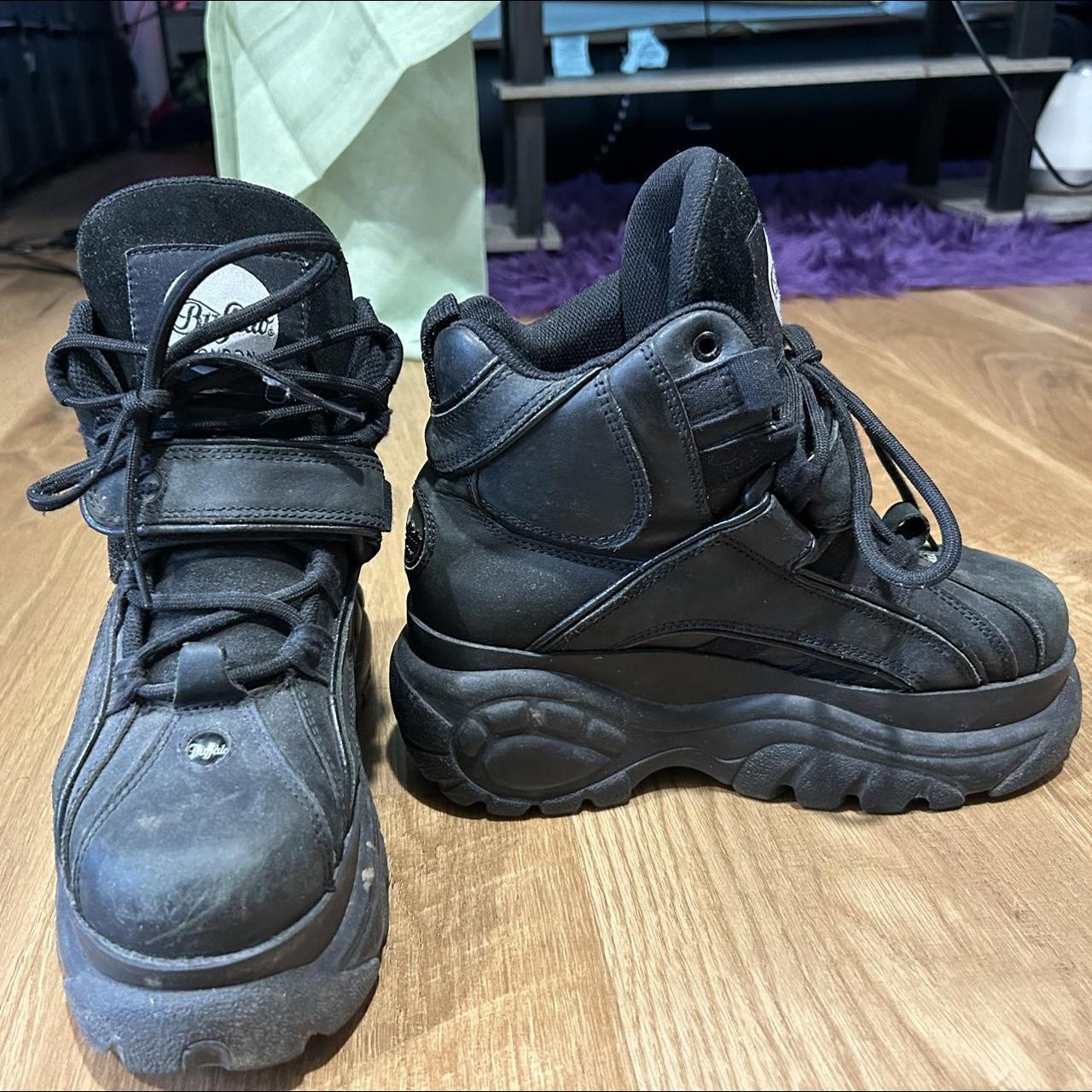 Preloved Black buffalo london classic platform High... - Depop