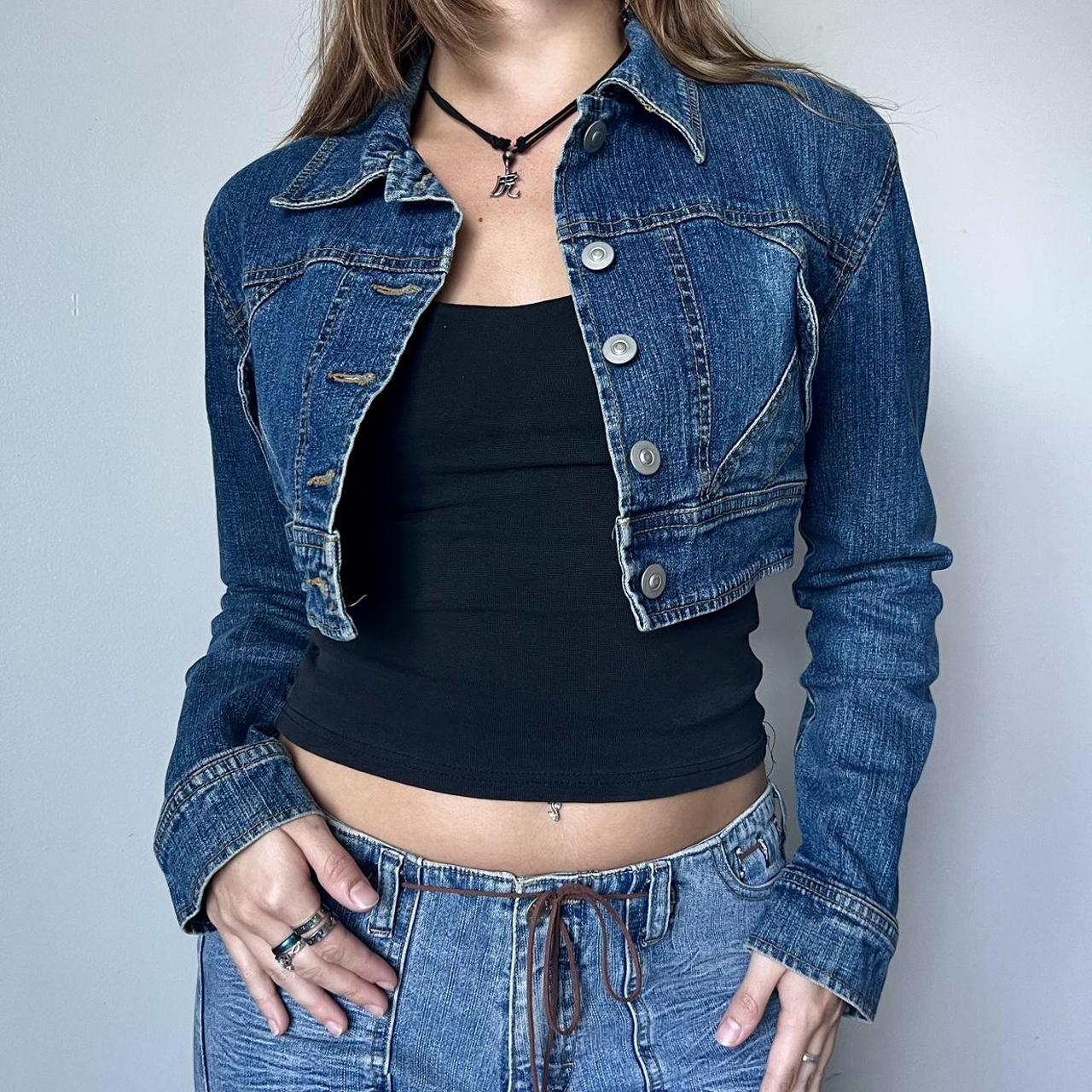 Y2K Miss Lili Cropped Denim Jacket •Brand: Miss... - Depop