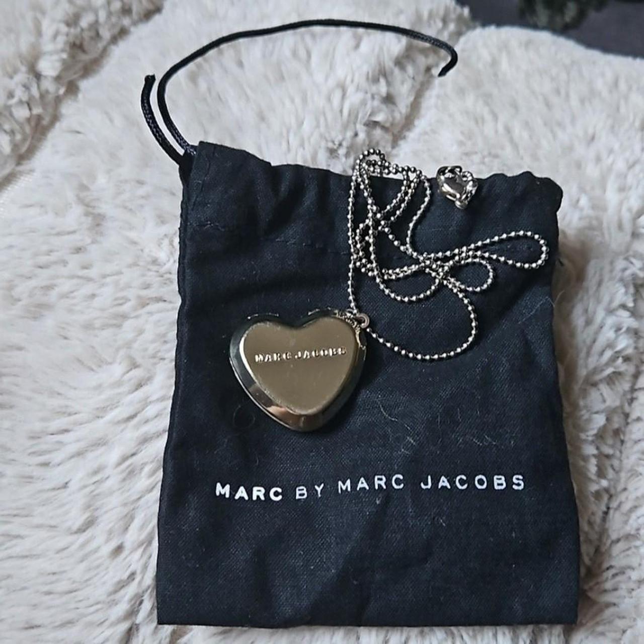Rare Marc jacobs heart locket, mirrors on both sides... - Depop