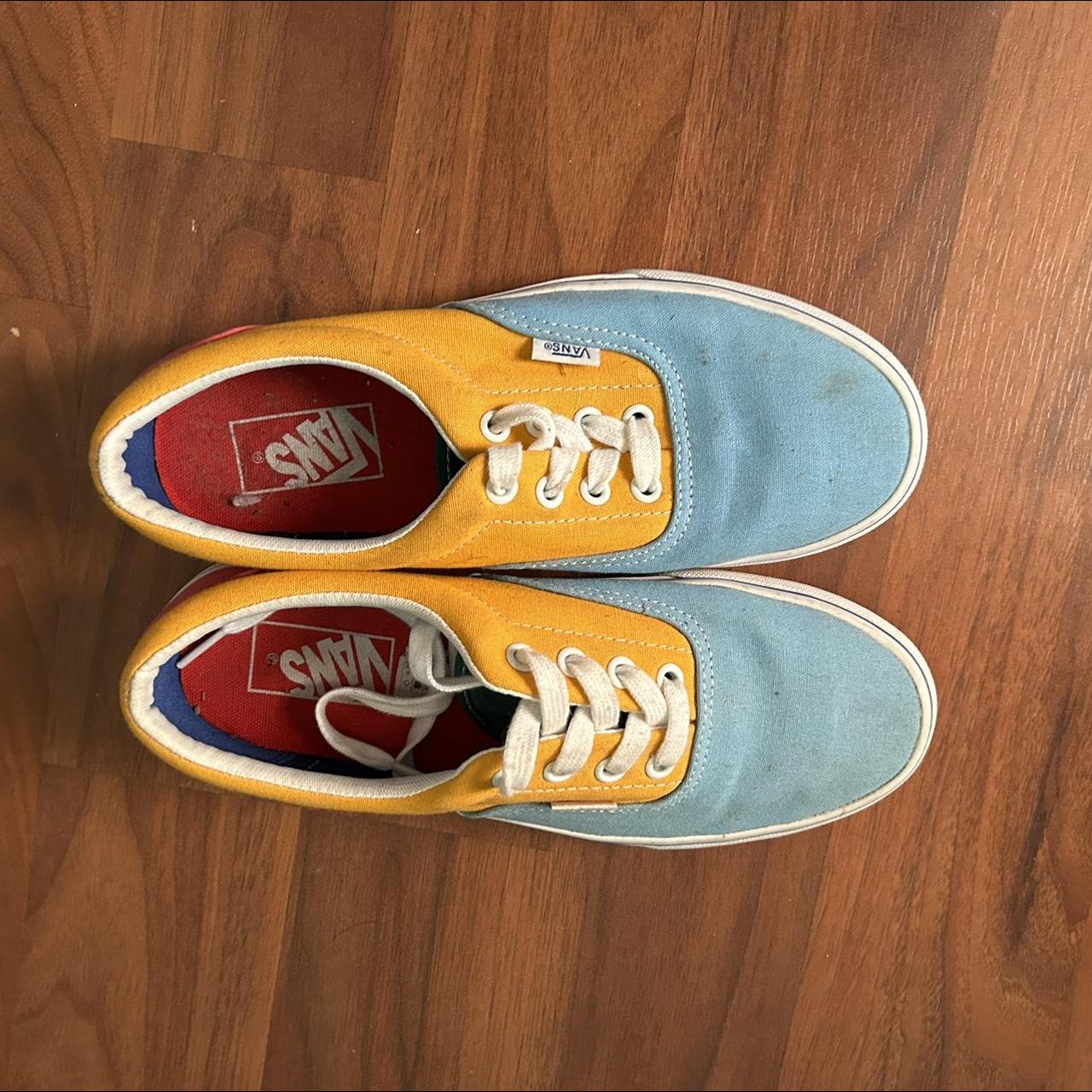 Multi colored Vans. These are cute for casual... - Depop
