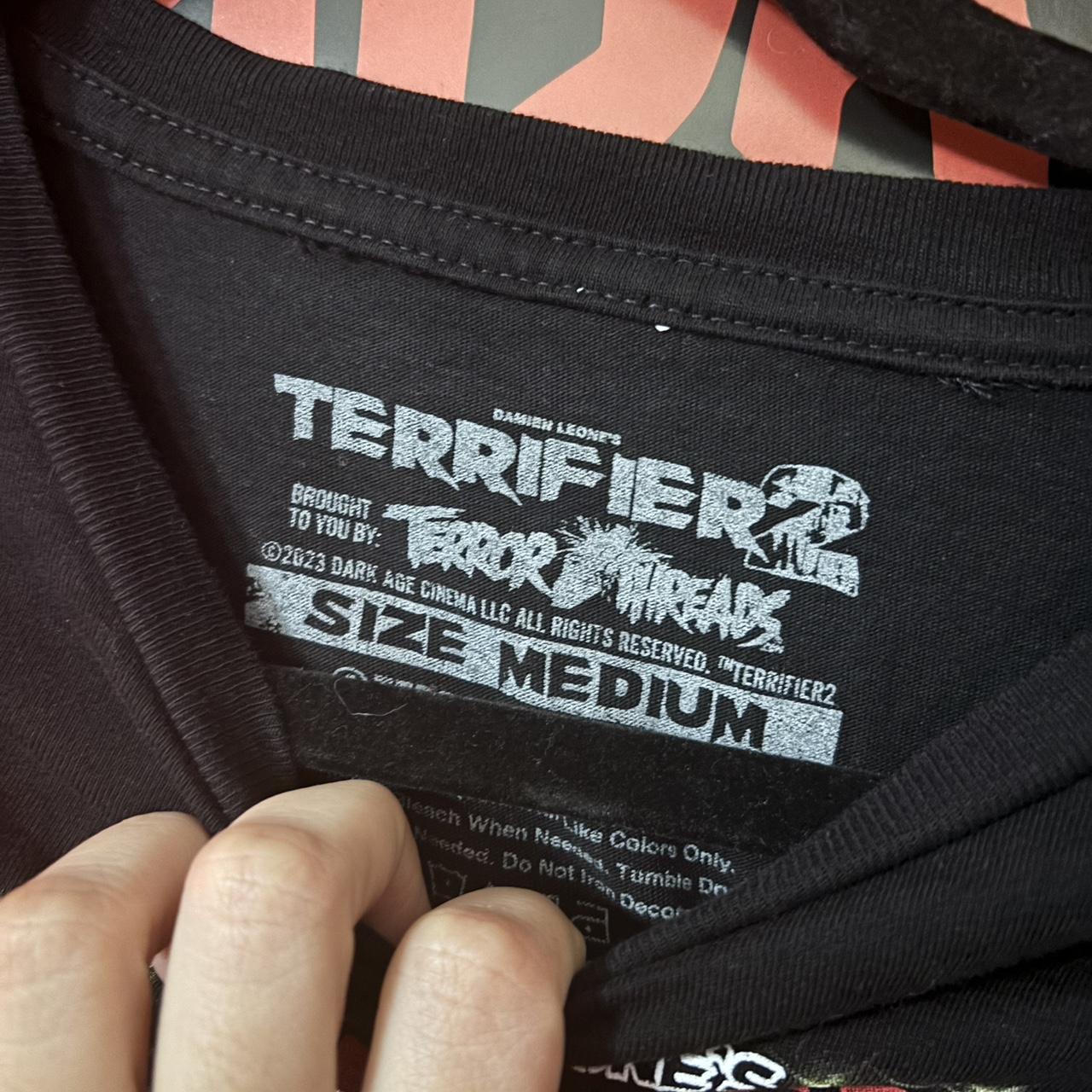 terrifier tshirt from hot topic #hottopic... - Depop
