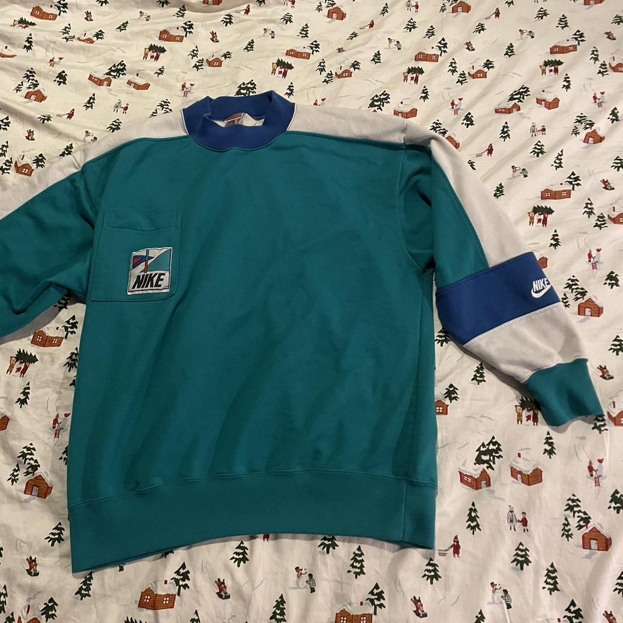 VINTAGE NIKE RETRO COLORBLOCK SWEATSHIRT Men’s Size... - Depop
