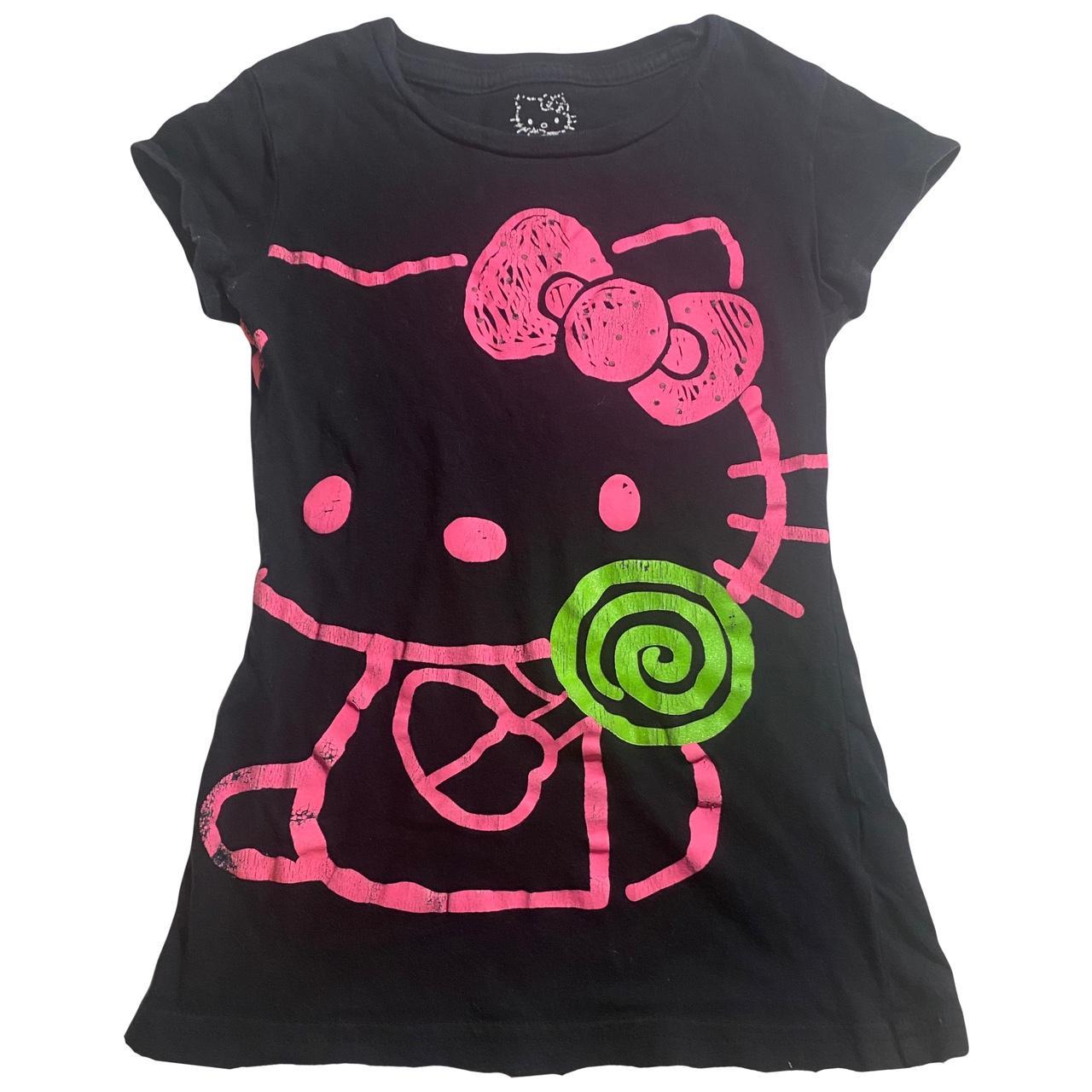 super cute hello kitty tshirt,, super y2k and... - Depop