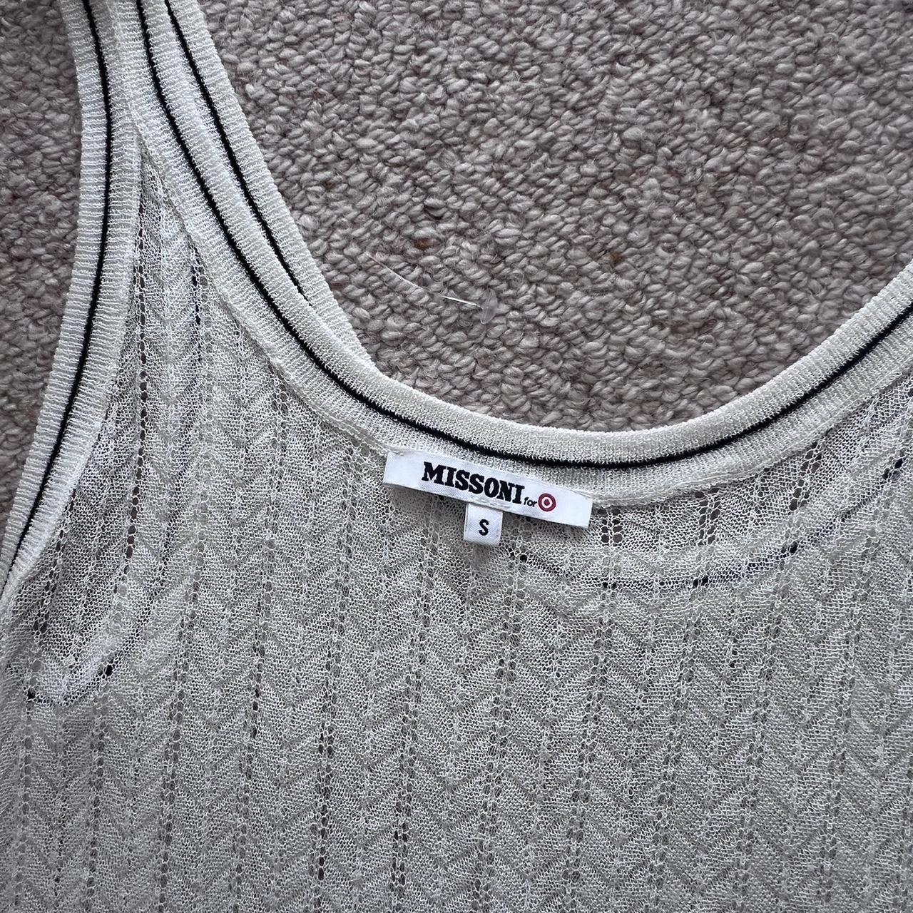 Vintage Missoni x target collab sheer tank - Depop