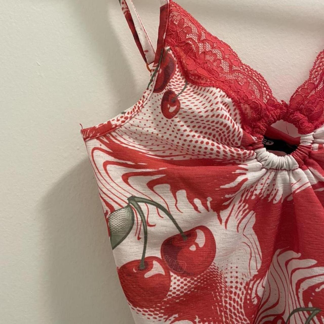 Brand new Jaded London red cherry top. Size 6.... - Depop