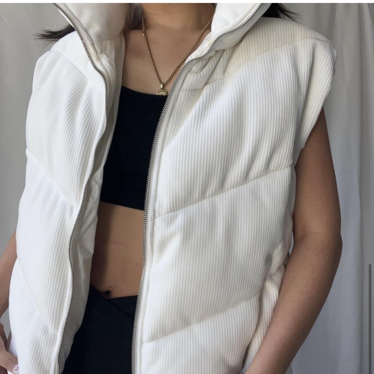 Alo Yoga Ribbed Velour Mountain Side Puffer Vest In... - Depop