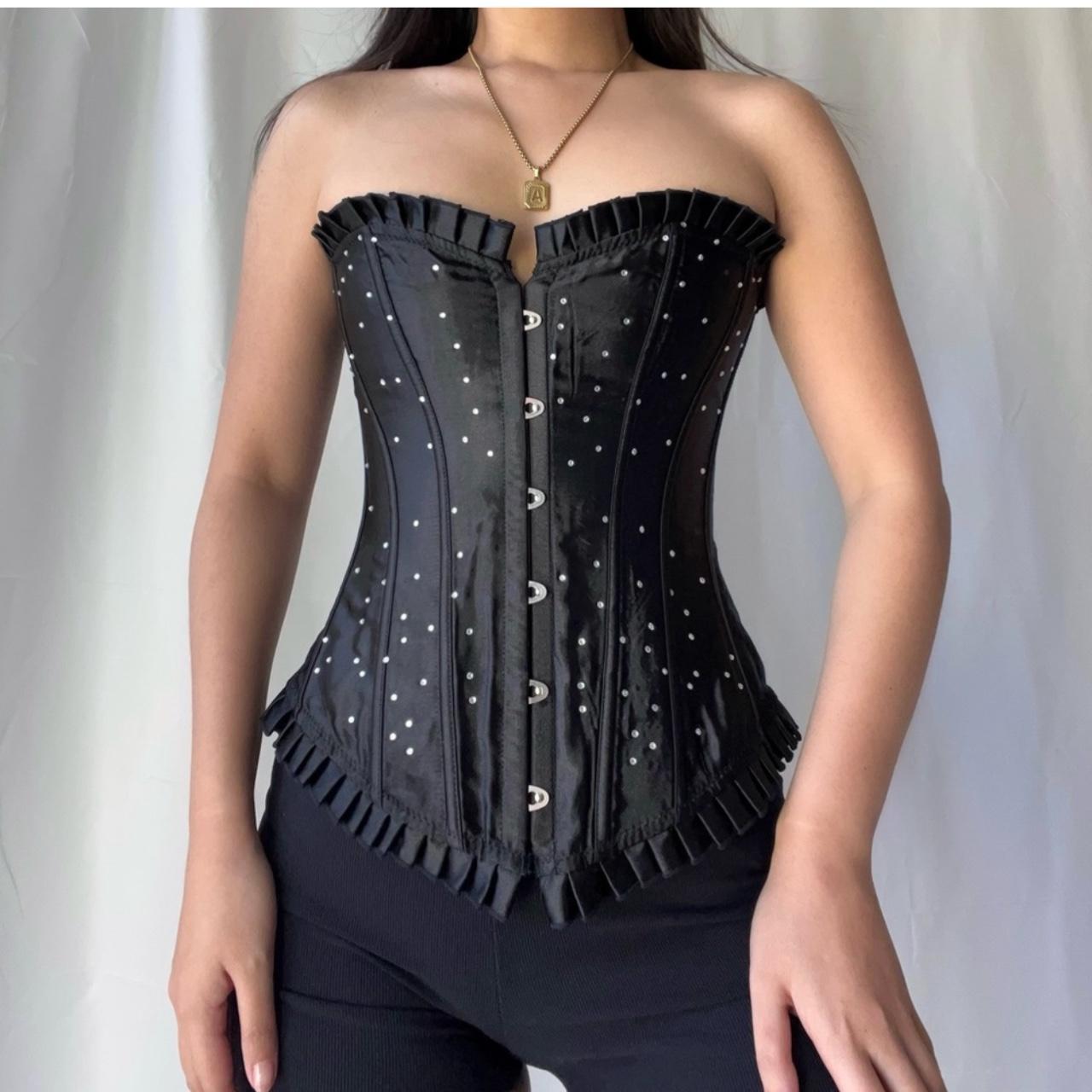 Laceup Black Strapless Corset So so flattering! No... - Depop