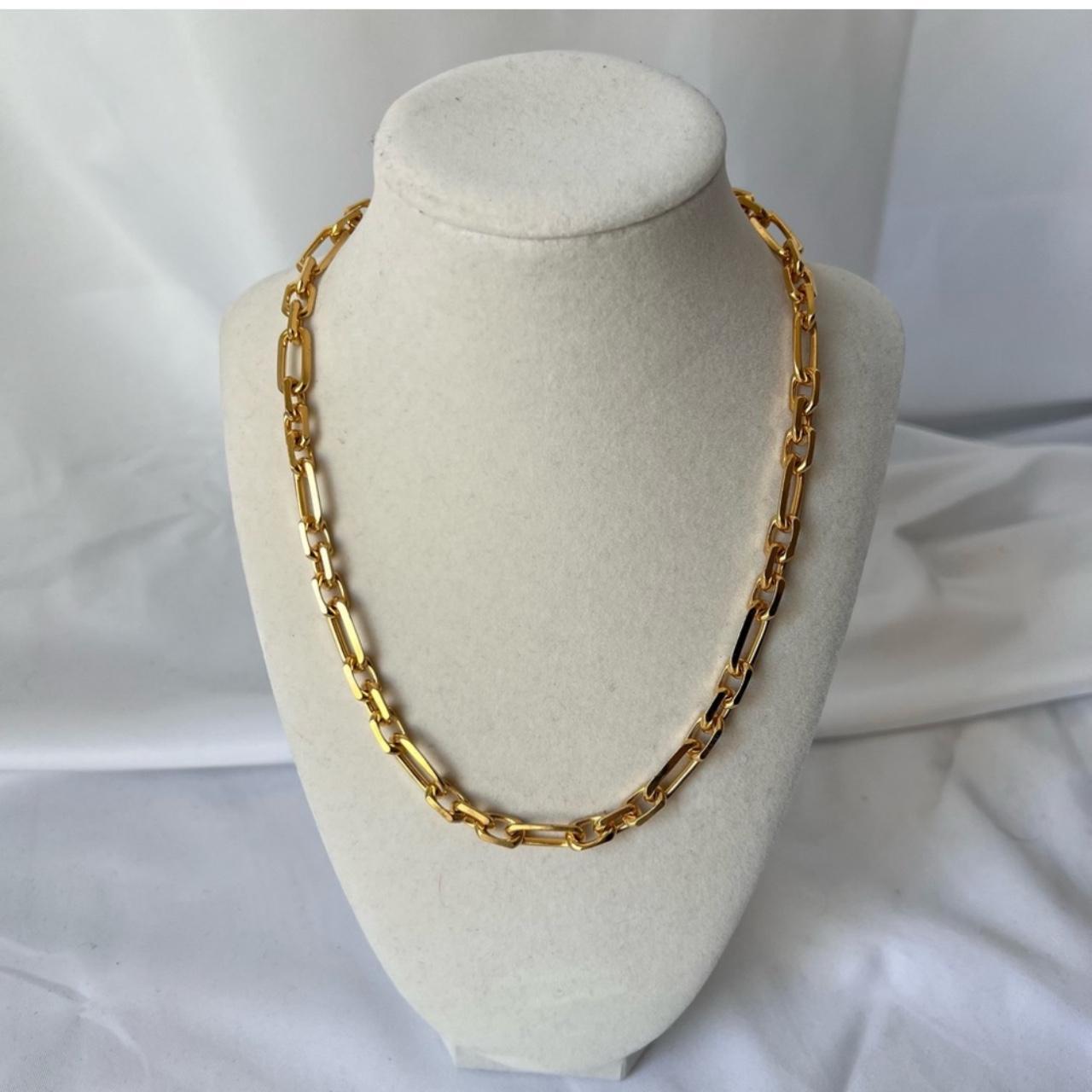 Gold Plated Chain Necklace In great condition!... - Depop