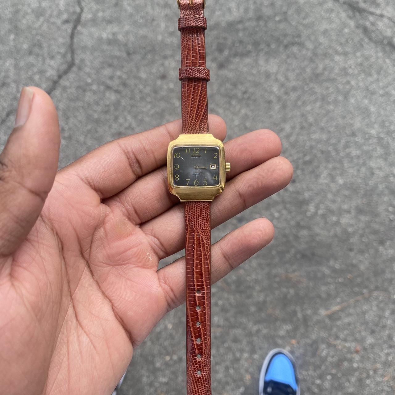 Seiko Hi beat watch 2415-3009 ladies grey dial gold... - Depop