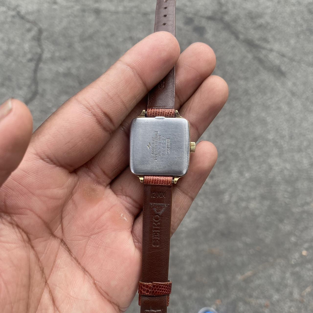 Seiko Hi beat watch 2415-3009 ladies grey dial gold... - Depop