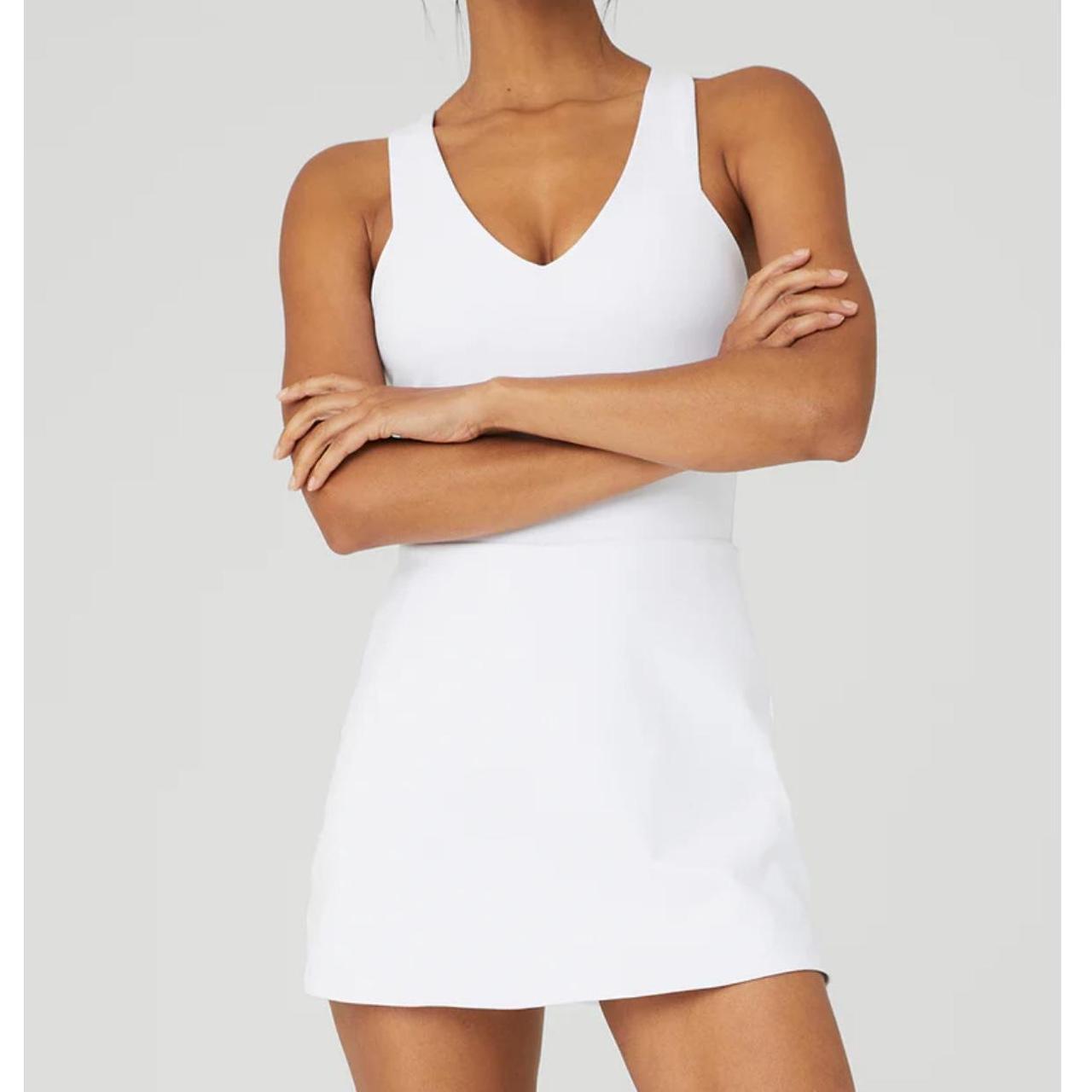 Alo Airbrush Real Dress Brand new white workout... - Depop