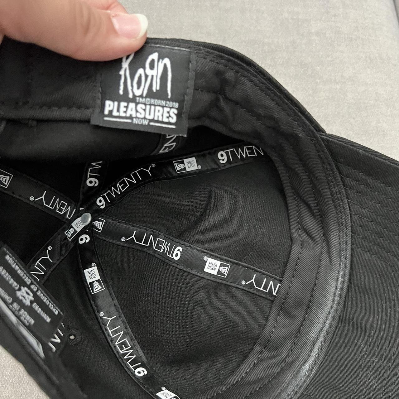 KORN x Pleasures collab Black Korn Hat Cap - Depop