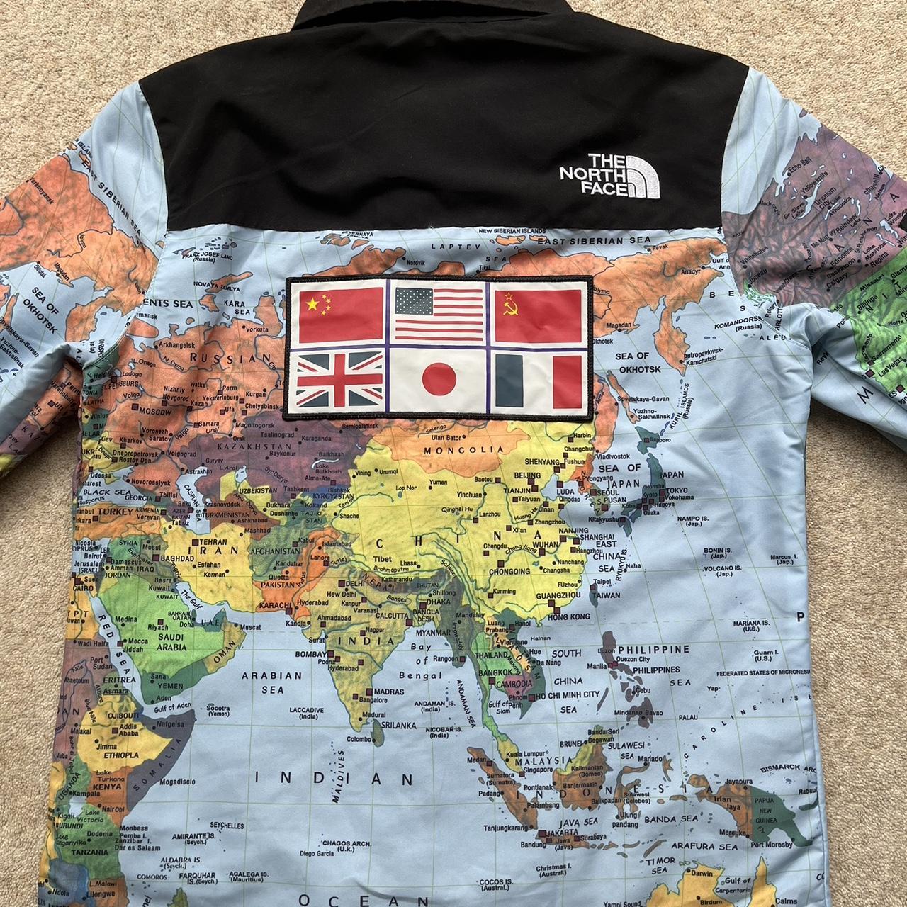 Supreme x The North Face World Map Jacket Super... - Depop