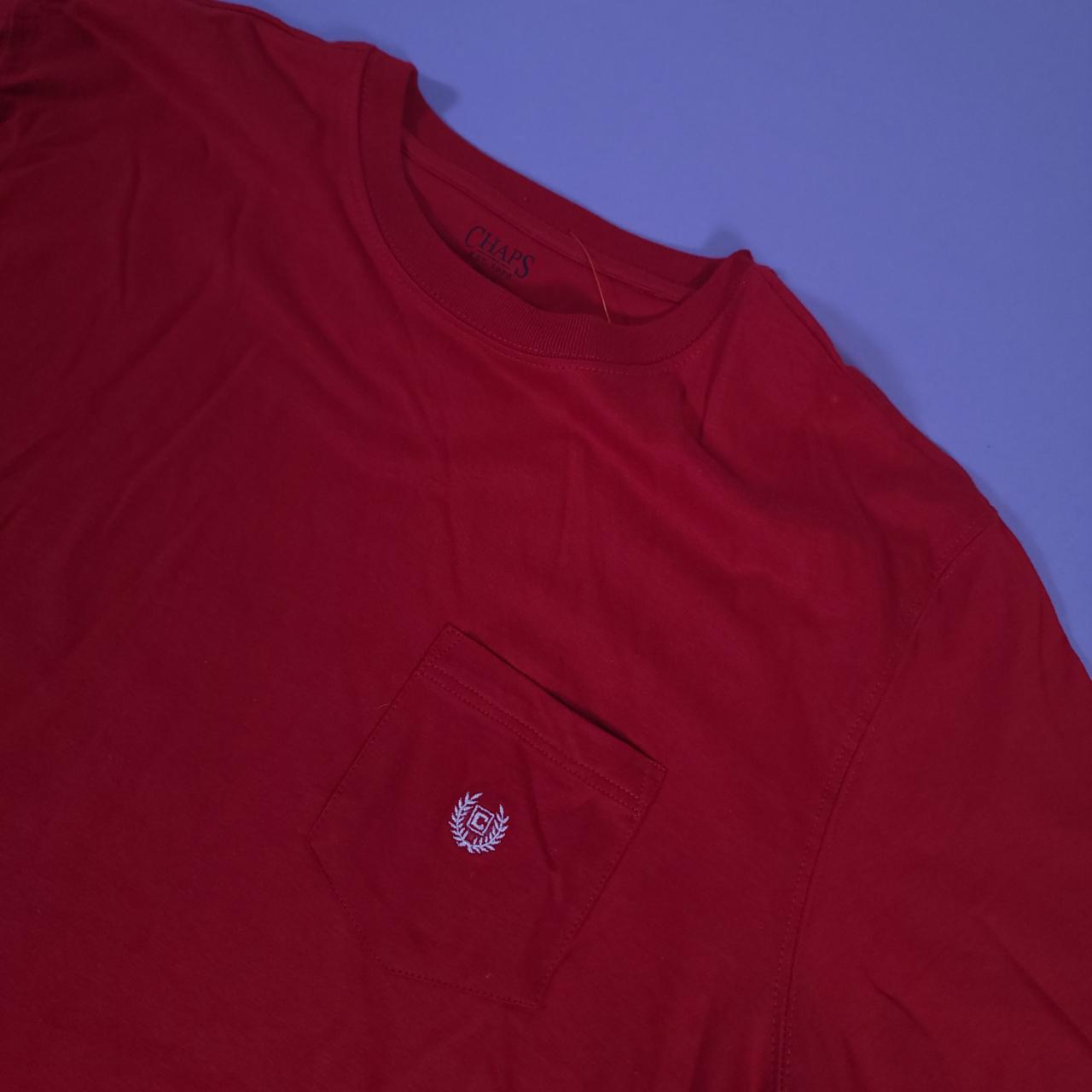 Chaps Red Pocket T-Shirt Men's sz L. Great everyday... - Depop