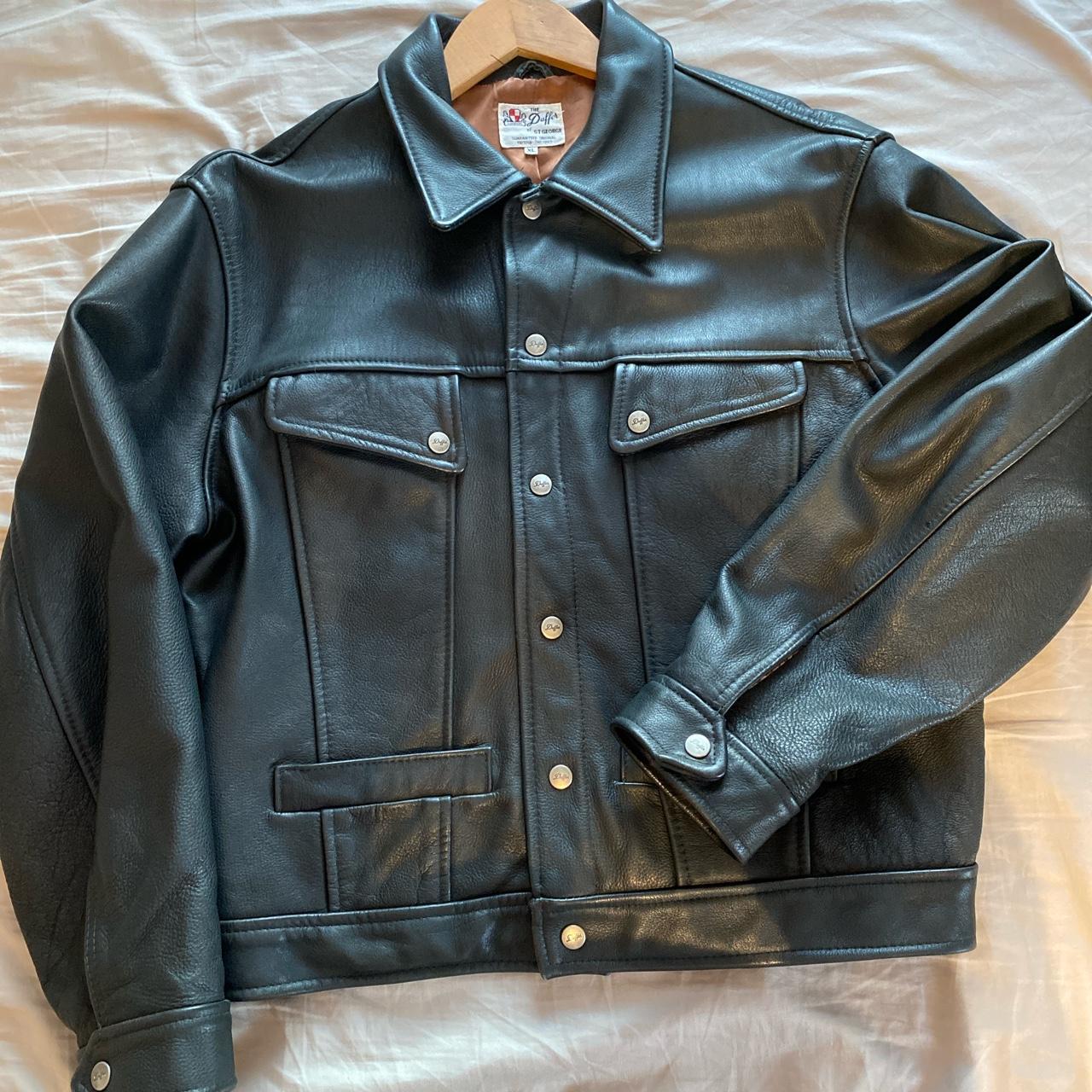 The Duffer of St George genuine leather jacket This... | Depop
