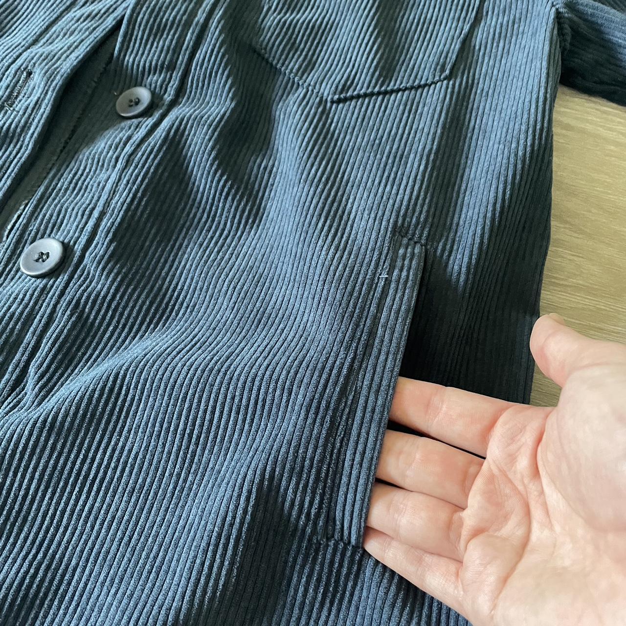 Beautiful navy blue corduroy shacket. Brand is Avec... - Depop
