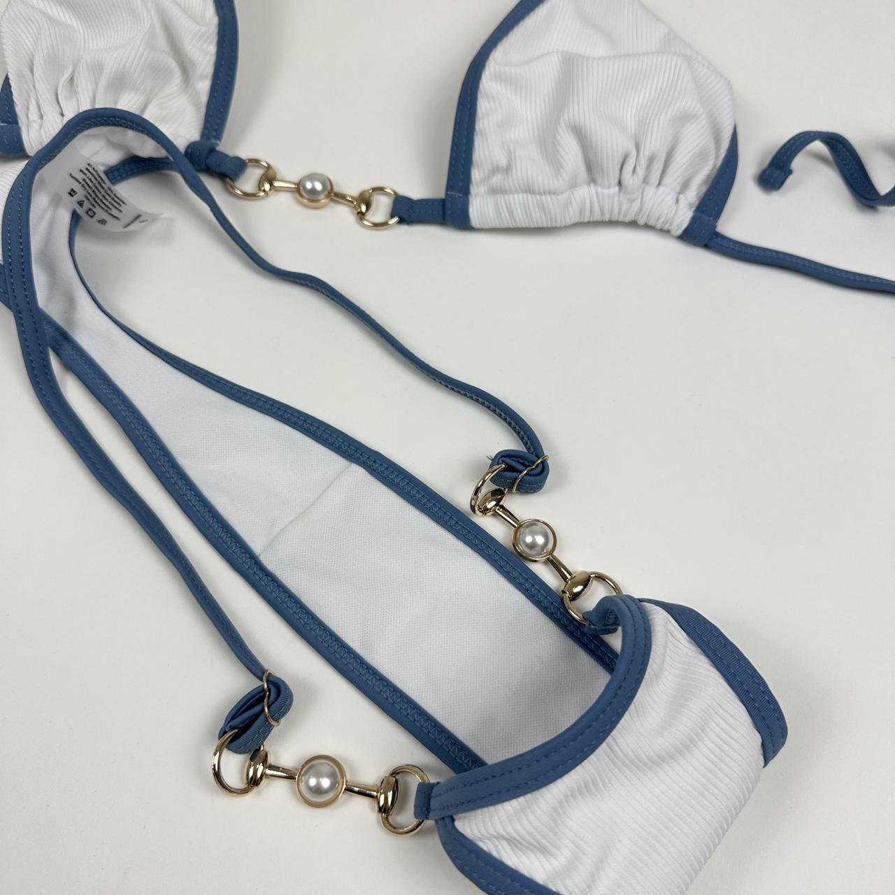 high rise brazilian bikini 🩵 ★ tag size small. but... - Depop