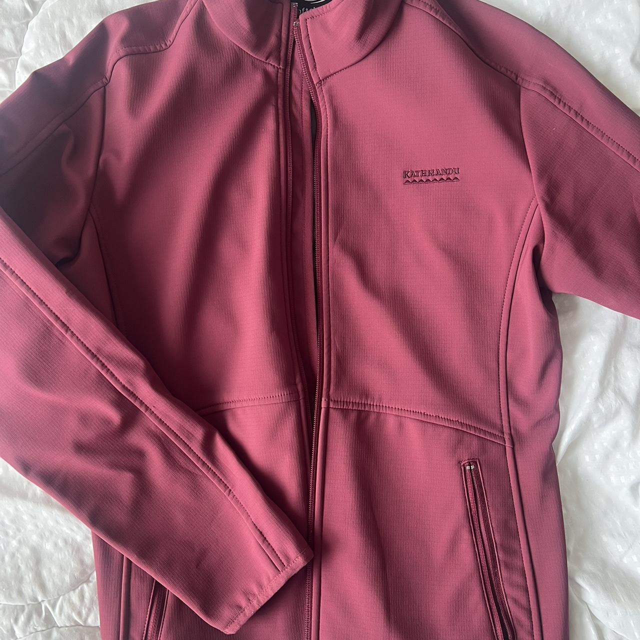Kathmandu womens red soft shell jacket Worn twice,... - Depop