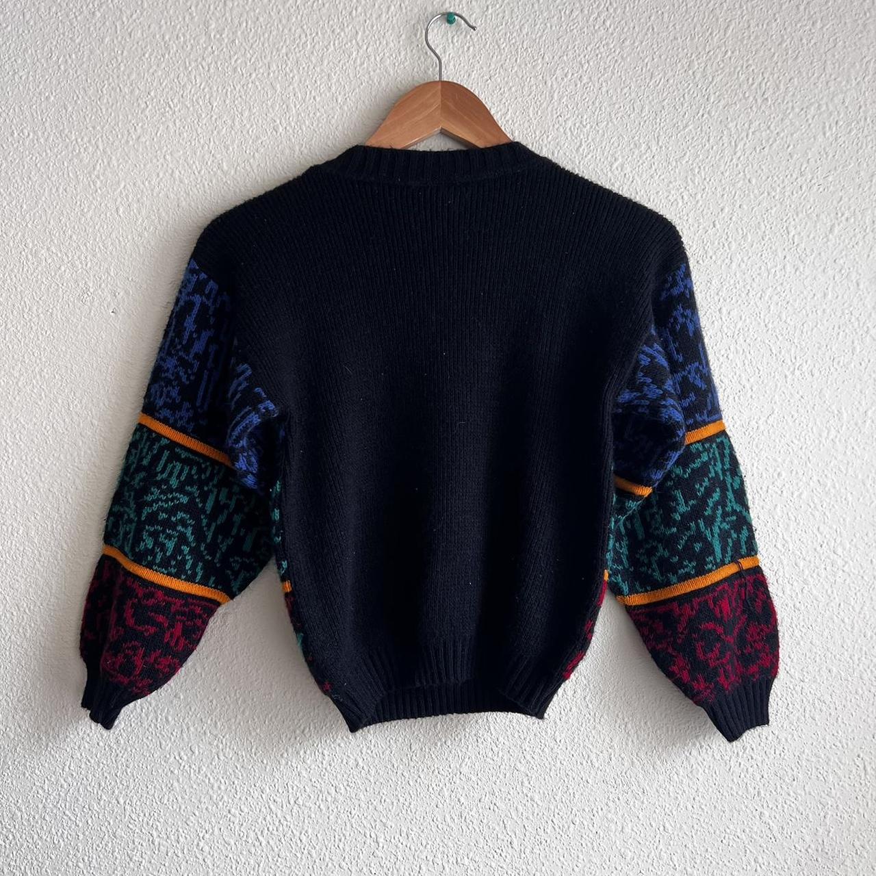 Vintage Ground Control 90s Dinosaur AOP Knit... - Depop