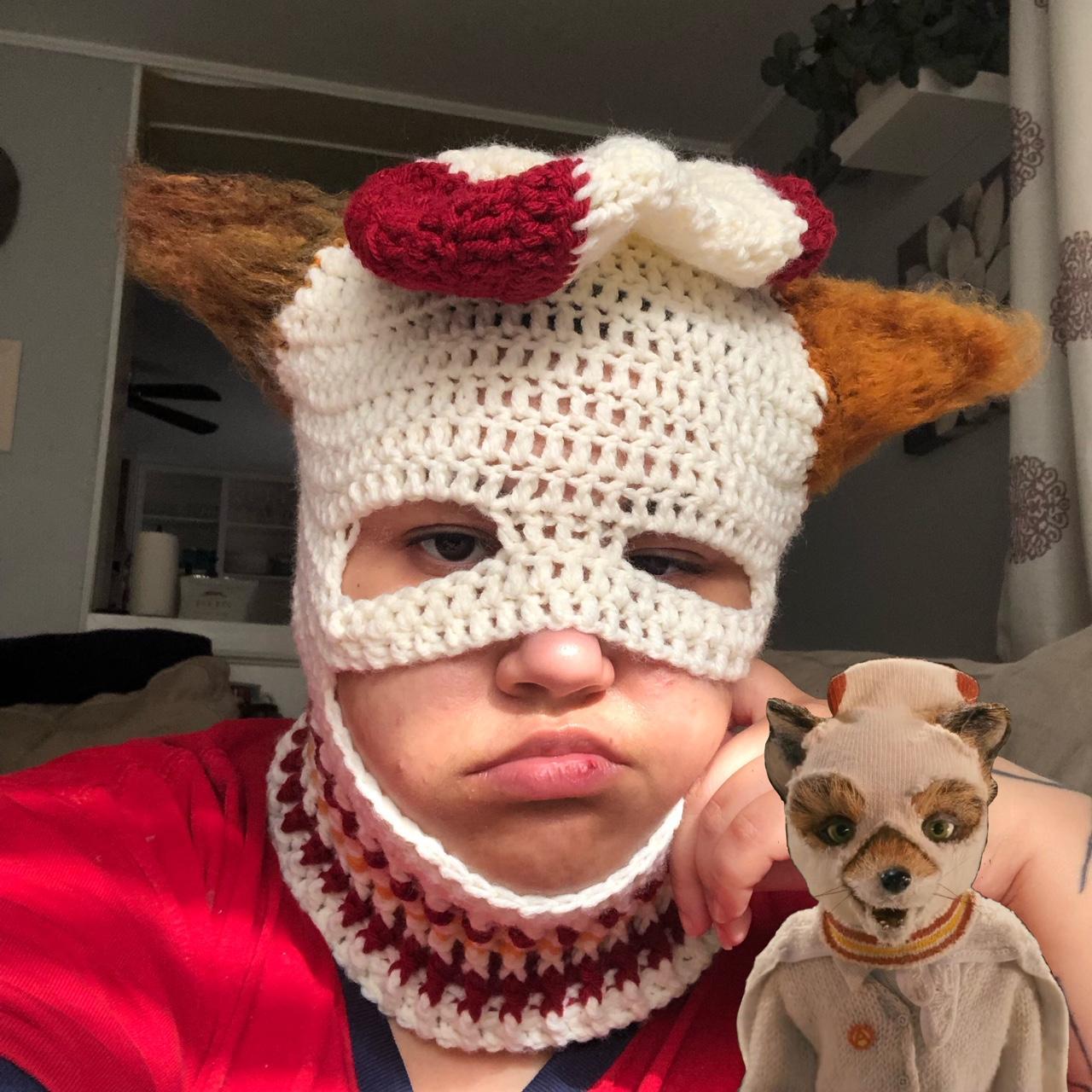 crochet handmade ash masks from fantastic mr.... - Depop