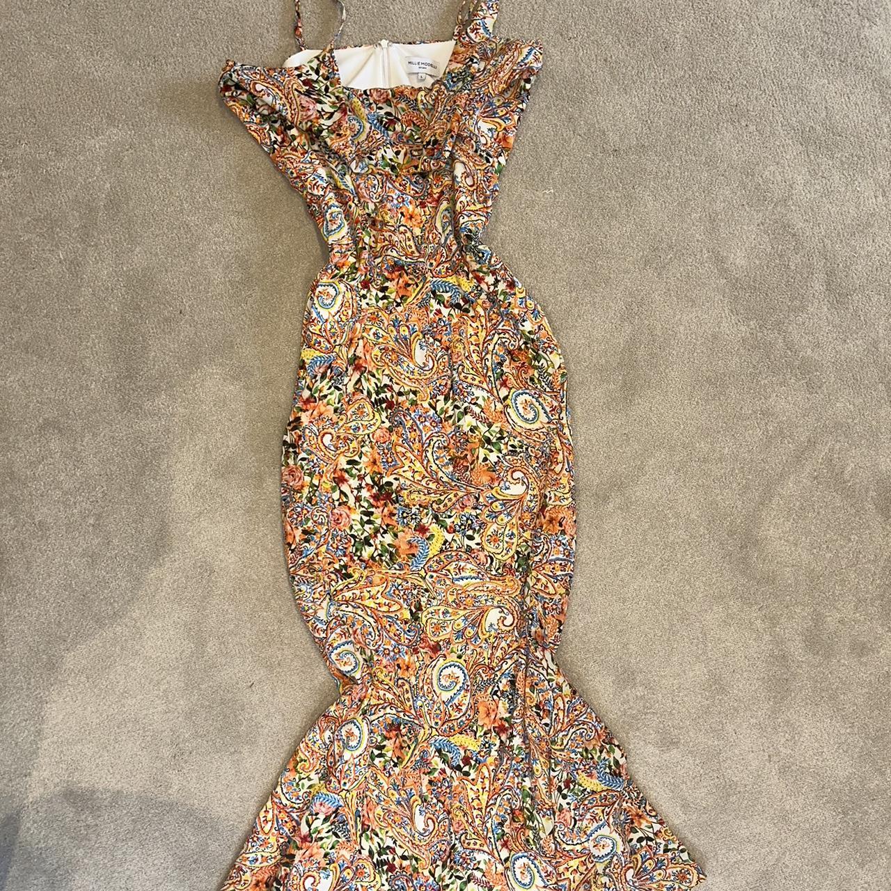Millie Modelli Picasso maxi dress and headscarf in... | Depop