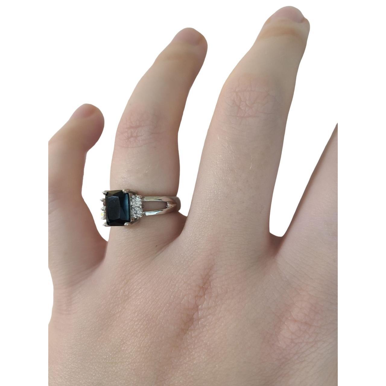 Beautiful black ring. Made of copper and zircon. The... - Depop