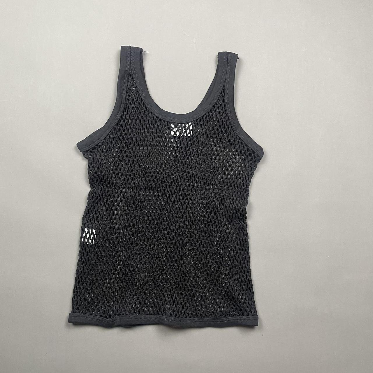 90s mesh net tank 🖤 Brand: Pure Fits xs-small Pit... - Depop