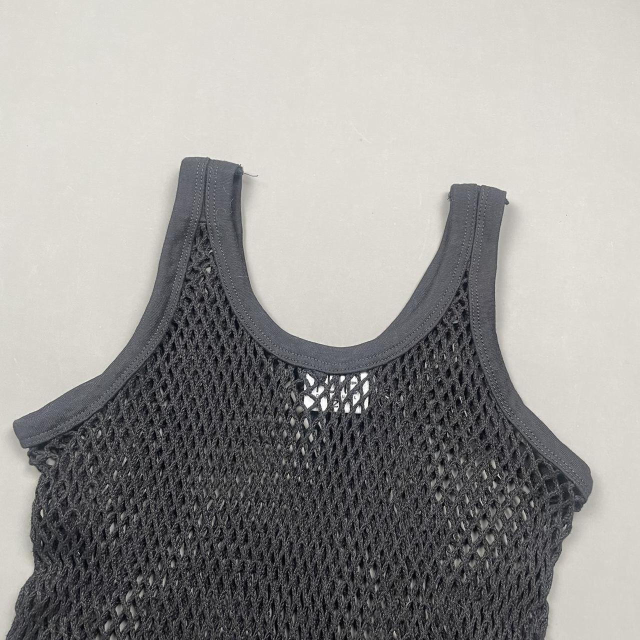 90s mesh net tank 🖤 Brand: Pure Fits xs-small Pit... - Depop